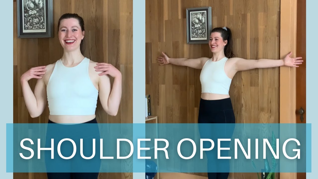 5 Minute Shoulder Opening | Pilates On The Wall | Exercises For Open ...