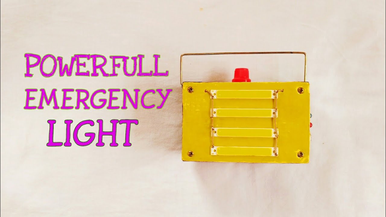 How to make a High Quality Emergency Light ( DIY ) - YouTube