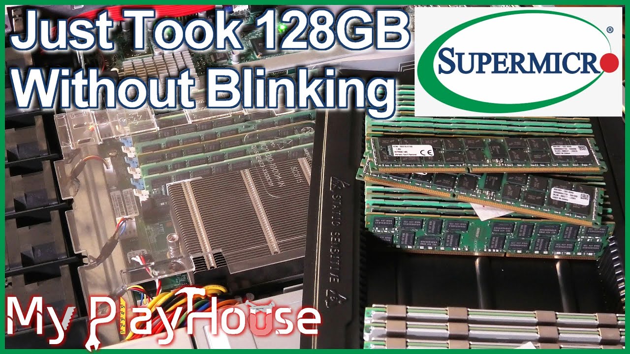 Trying out 128GB Kingston RAM in Supermicro AMD Server - 936 - YouTube