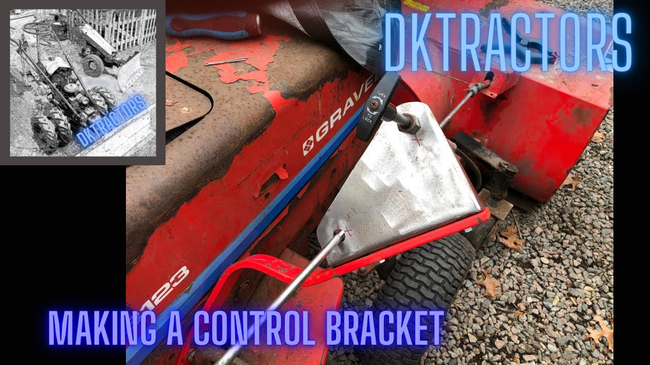 Making my own snow blower control plate for my Gravely snow blower ...