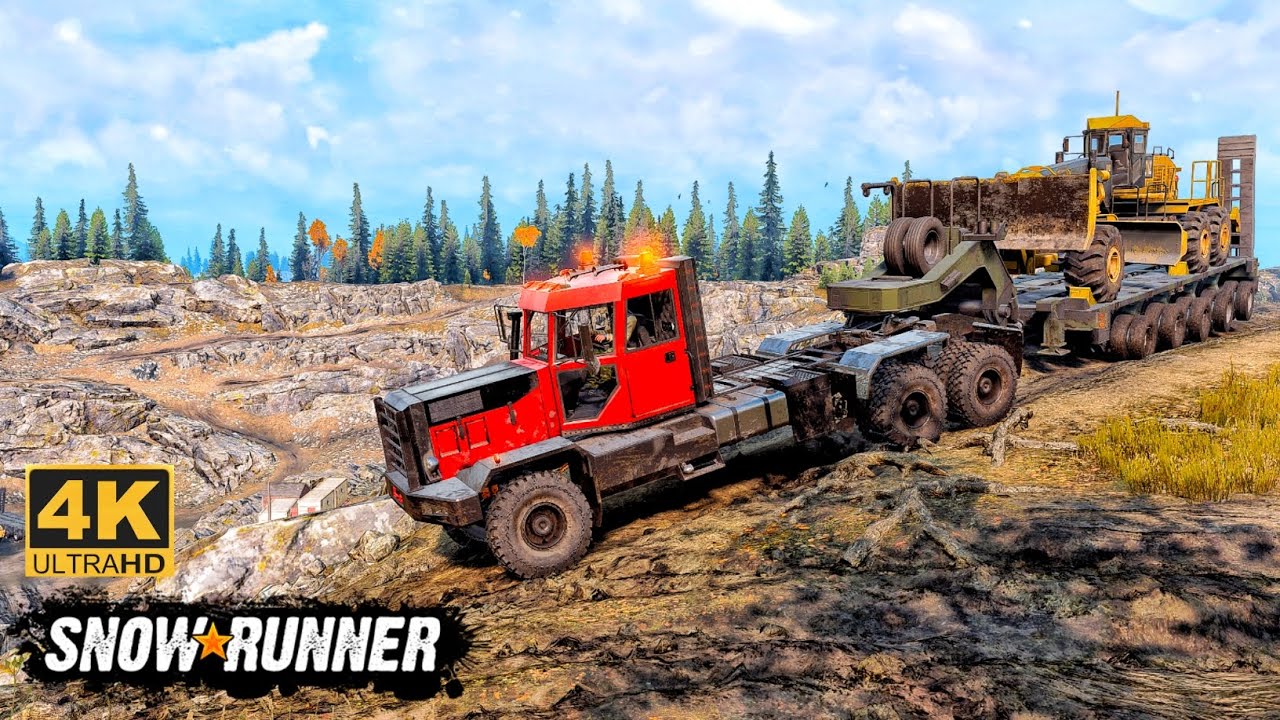 Transporting CAT 120M With Edison Motors L500 In Garage - SnowRunner ...