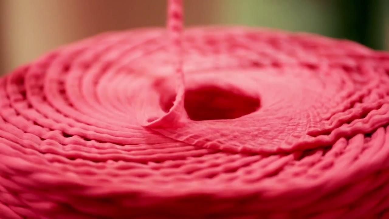 Textile Waste Convert to Recyle Yarn - YouTube