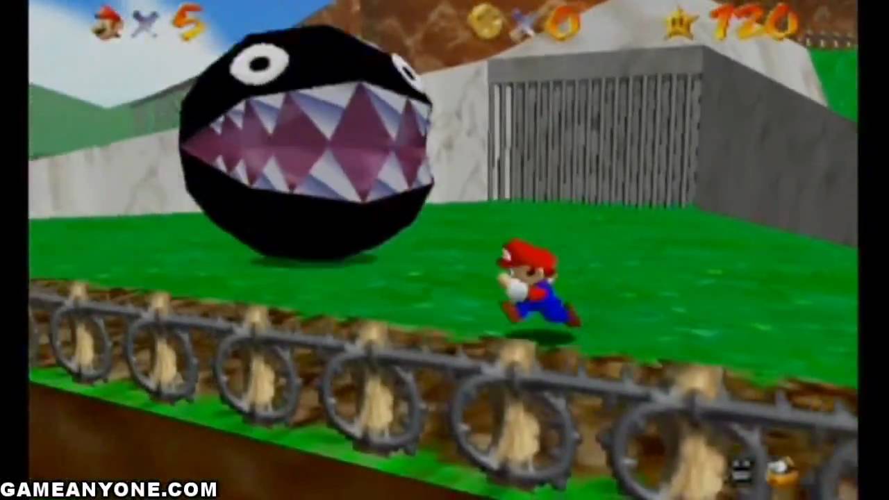 Super Mario 64 - [HD] - Bomb-omb Battlefield - [Behind The Chomp's Gate ...