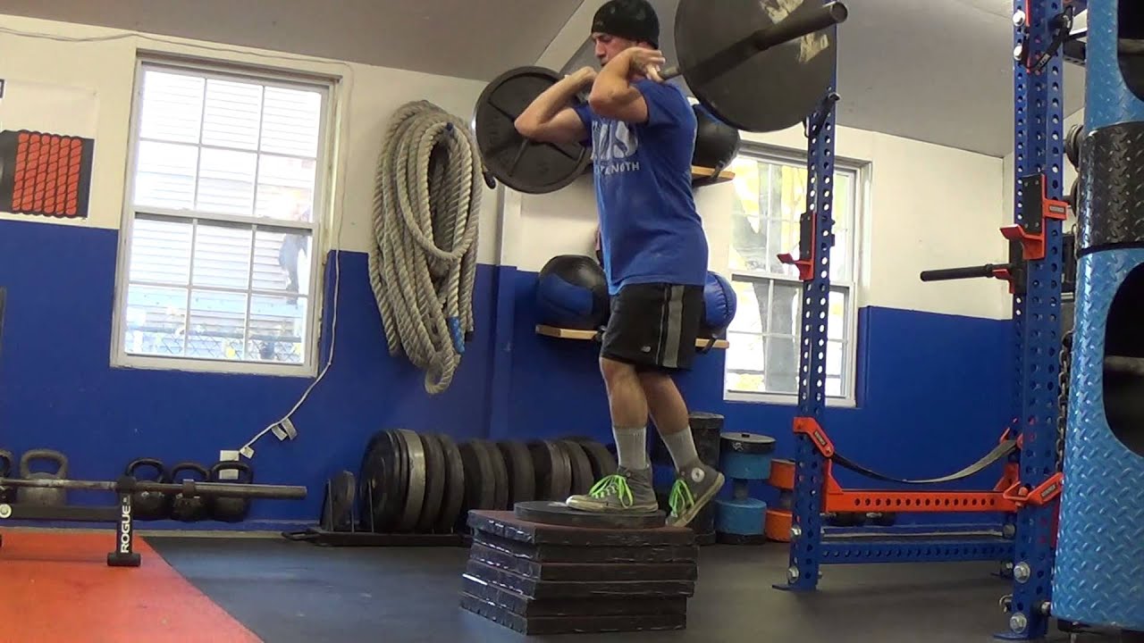 Front Loaded BB Step Up 135 x 3 x 6/leg - YouTube