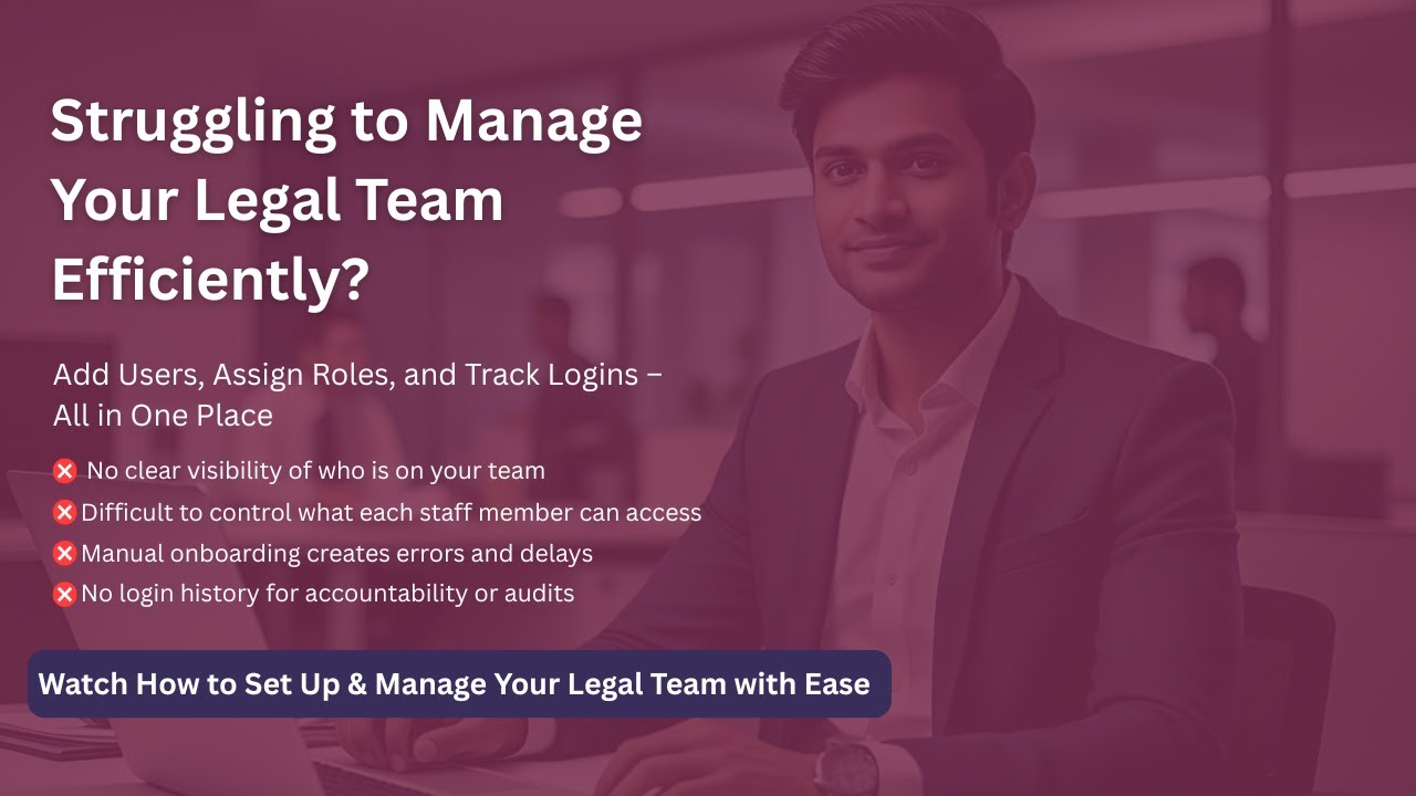 How to Use Staff Management in AOM | Advocate Office Management ...