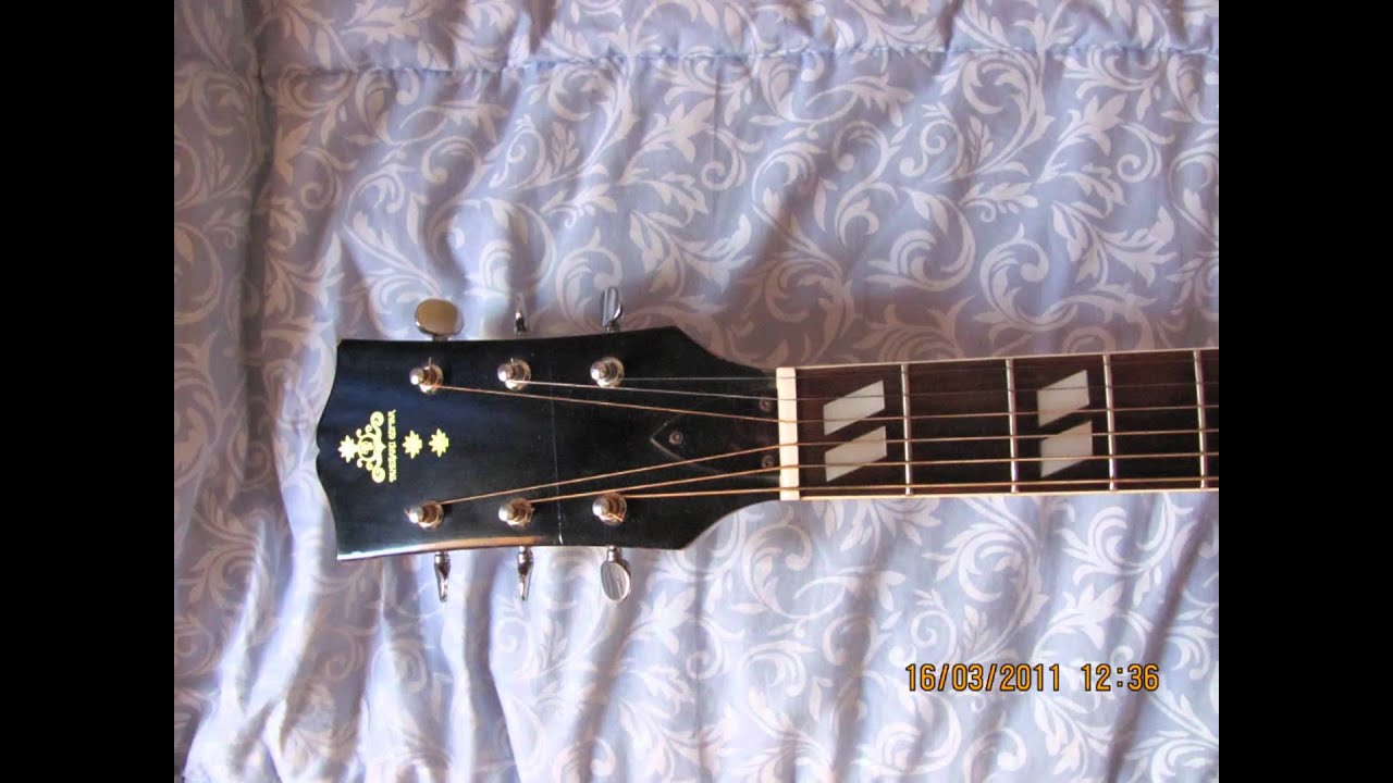 Takeharu WK-65 Gibson Hummingbird Copy - YouTube