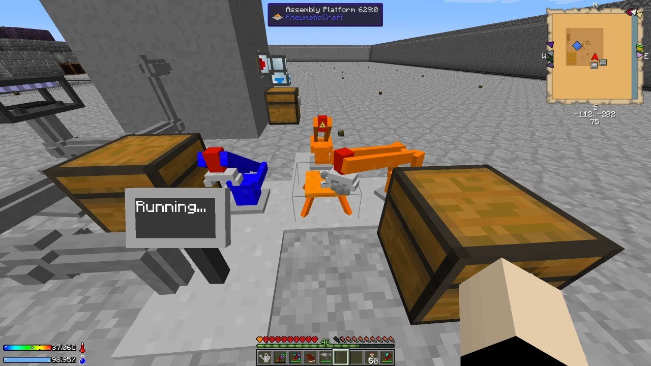 Minecraft - Crash Landing Part 10: PneumaticCraft Expansion - YouTube