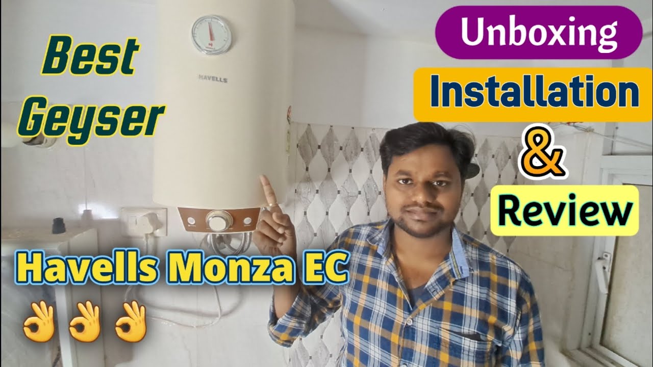 How to Geyser installation | Havells Monza EC 15-Litre Storage Geyser ...