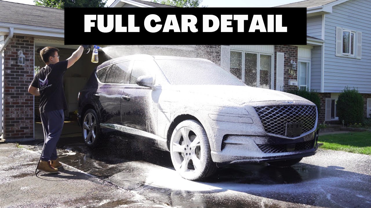 Genesis GV80 | Decon wash & Polish & Ceramic Coating | Full Car Detail - ASMR - YouTube