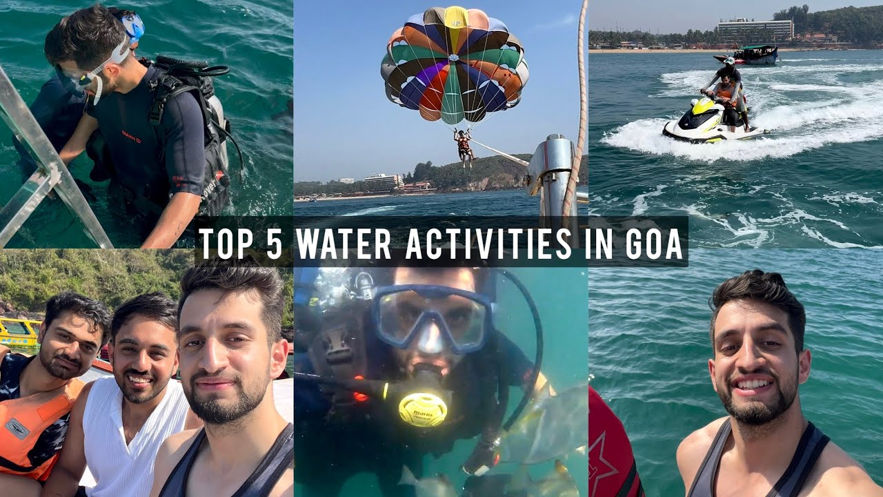 Top 5 Water Adventure In Goa 2025 | Paragliding🪂,Scuba Diving🤿, Jet ...