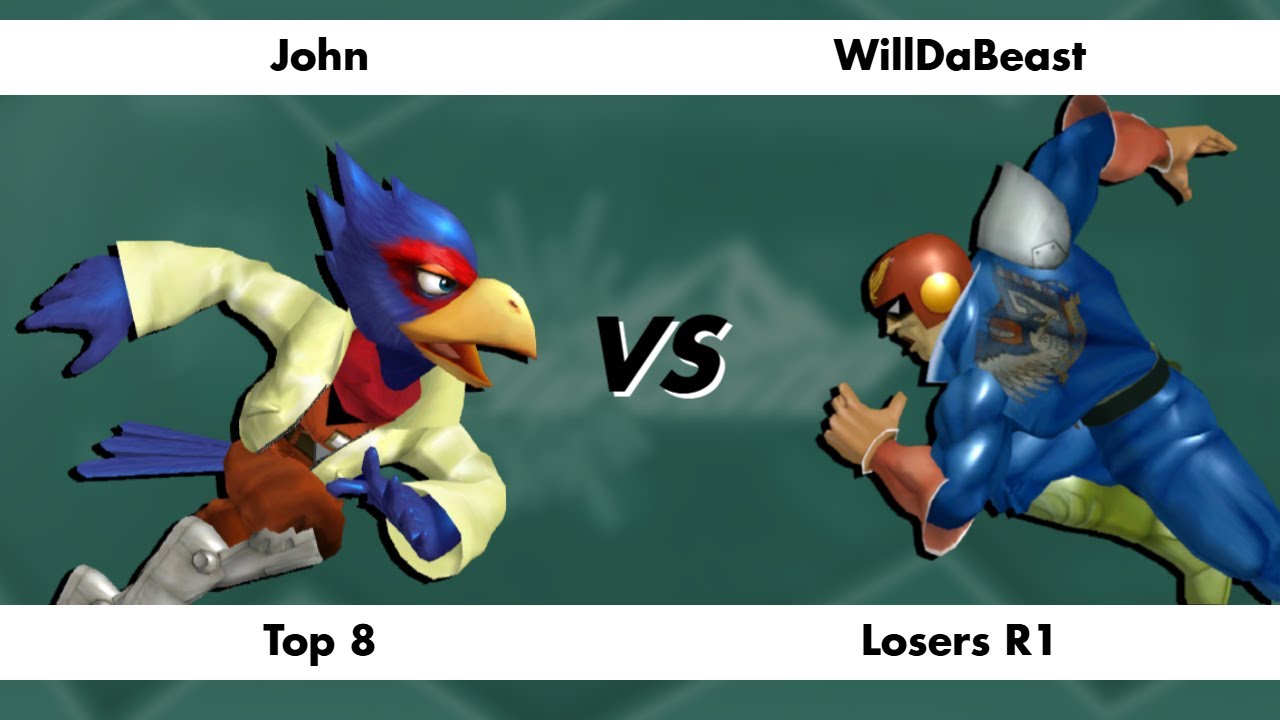John (Falco) vs. WillDaBeast (C. Falcon) - Top 8 LR1 - Melee Singles ...