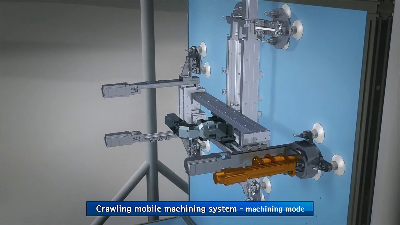 모바일 가공 시스템 기술 Mobile machining system technology - YouTube