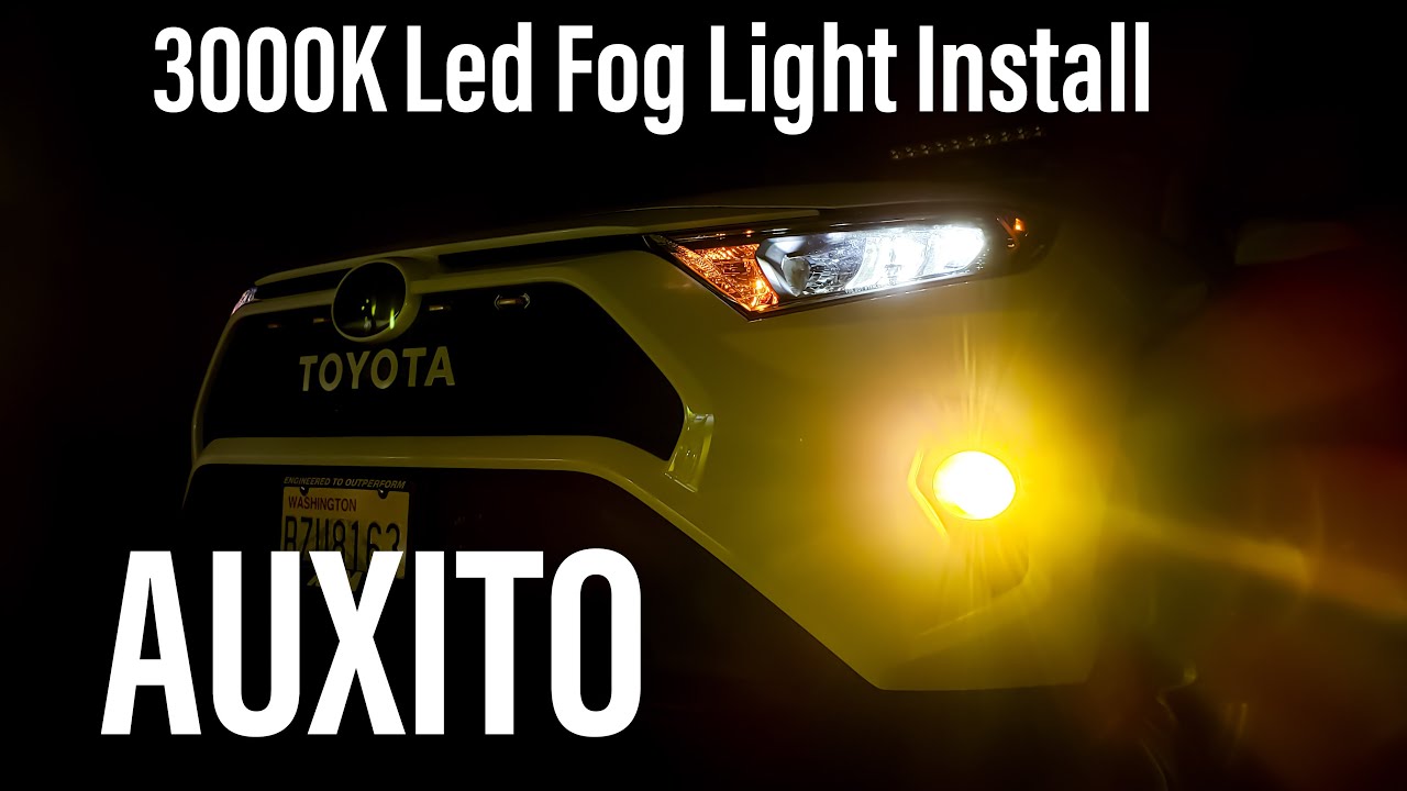 AUXITO 3000K Golden Yellow Led Fog Light INSTALL on 2019 - 2021 Toyota ...