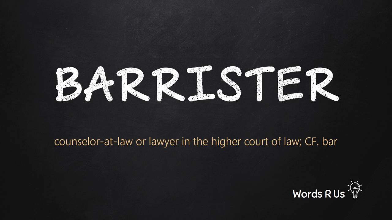 How to Pronounce BARRISTER in American English - YouTube