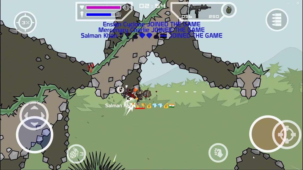 #Mini Militia mini Outpost map Battle. - YouTube