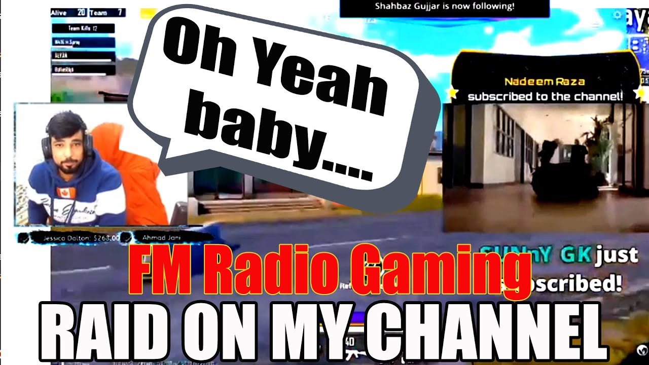 FM Radio Gaming Raid on my Channel | PUBG Mobile | Funny Moment in ...