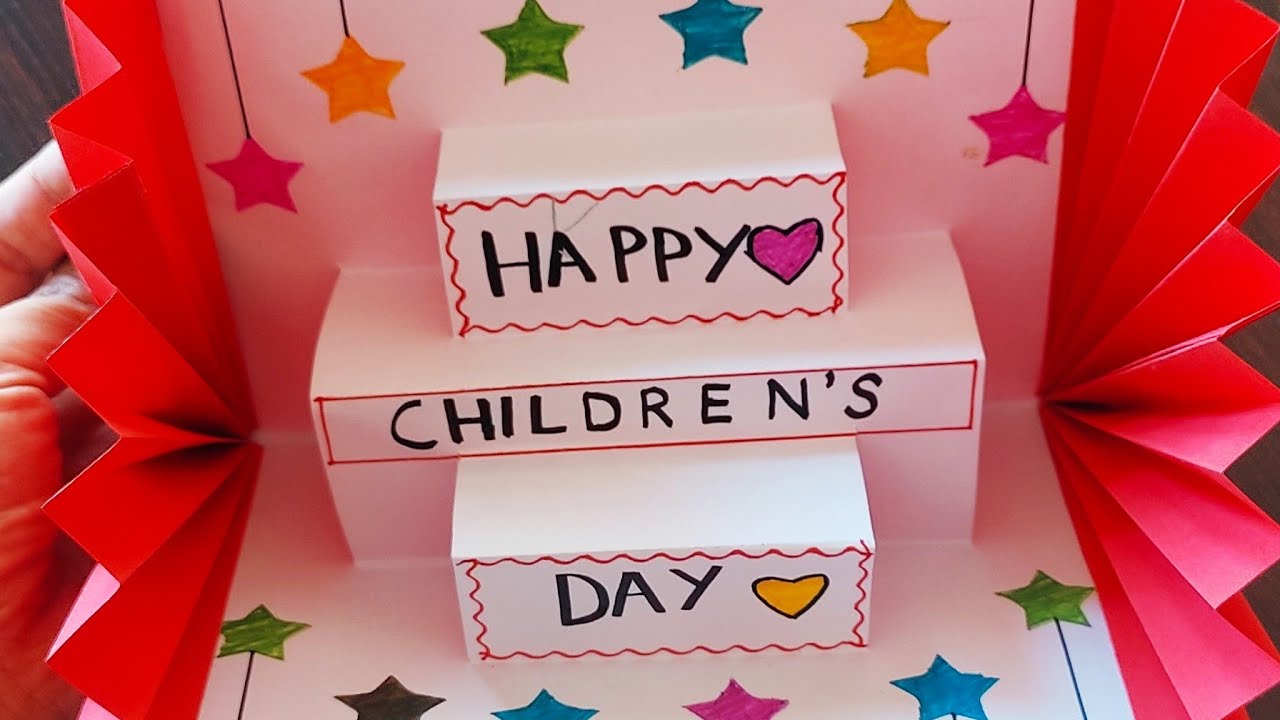 beautiful and easy children's day card greeting card @alifartistry92 ...