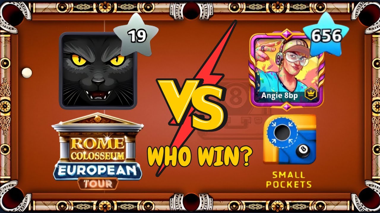 🙀 8 Ball Pool ROME EUROPEAN TOUR 🤯 - GOLDEN BREAK - New 100m Table ...