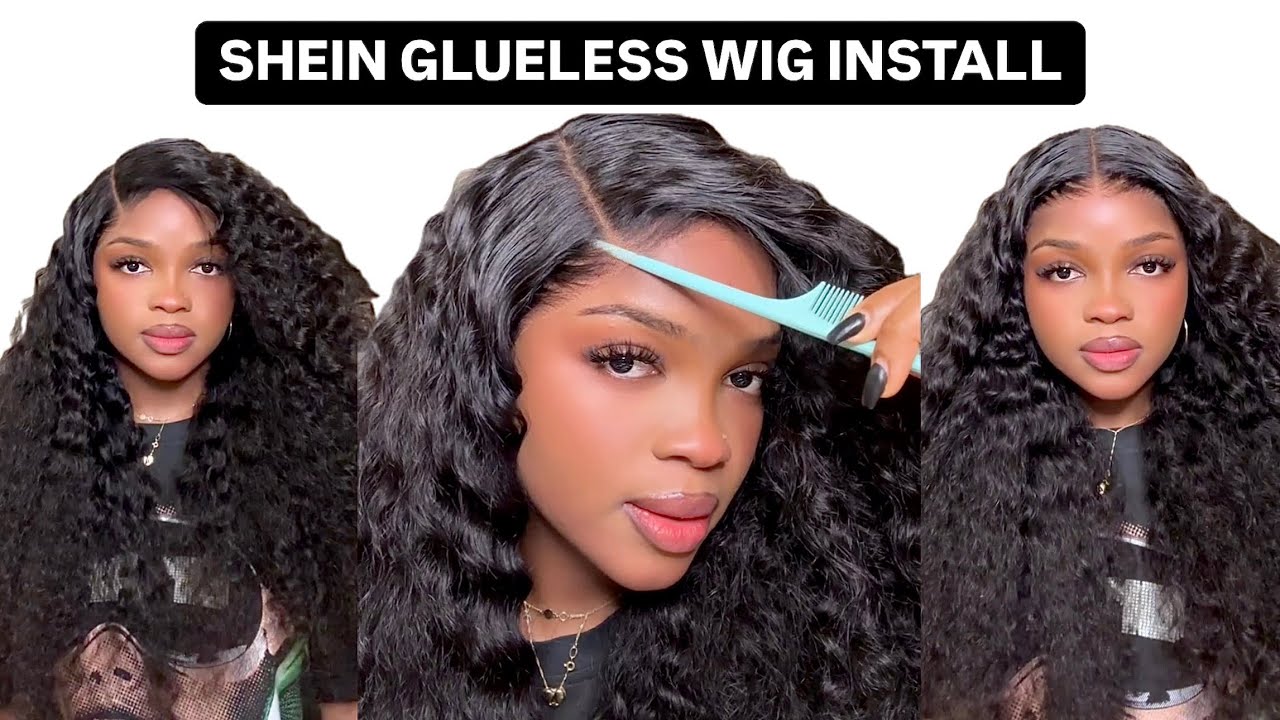 SHEIN All Ready Wig Install | Completely Glueless Wig Install | No ...