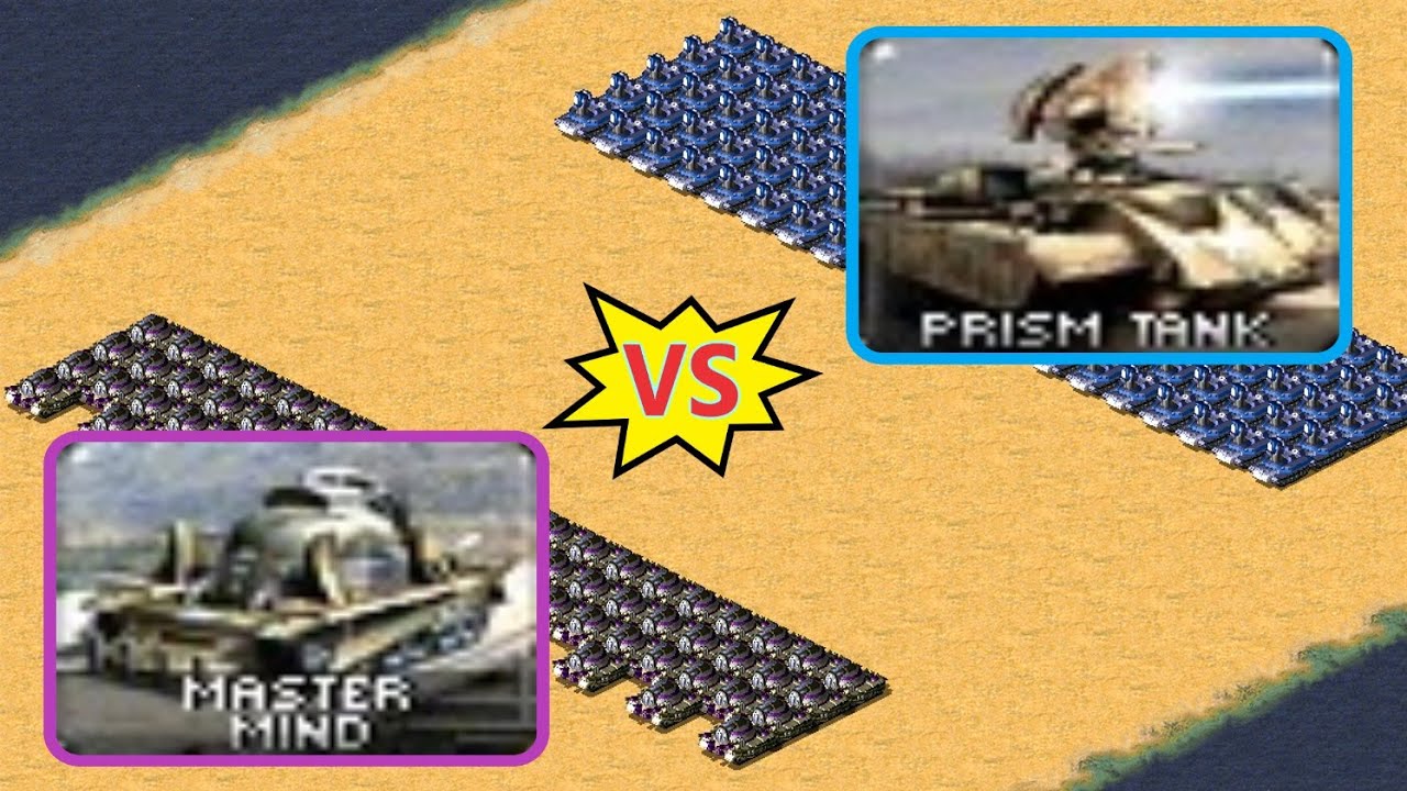 Master Mind vs Prism Tank - Same Cost - Red Alert 2 - YouTube