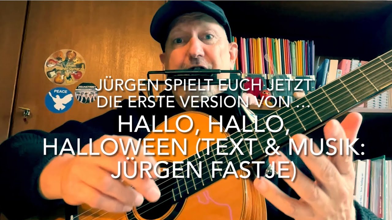 Hallo, hallo, Halloween ( Text & Musik:©️Jürgen Fastje ) hier gespielt ...