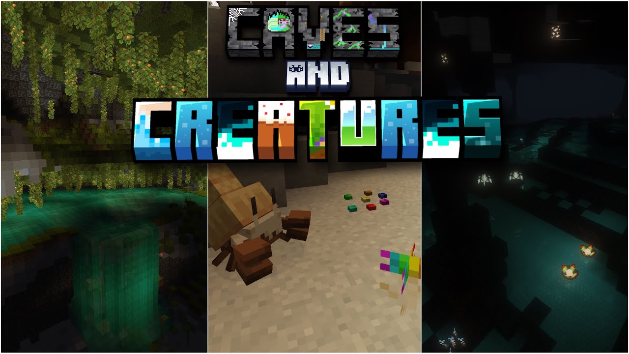 CAVES & CREATURES MOD 1.20.1 FORGE (OUT NOW ON CURSEFORGE!) - YouTube