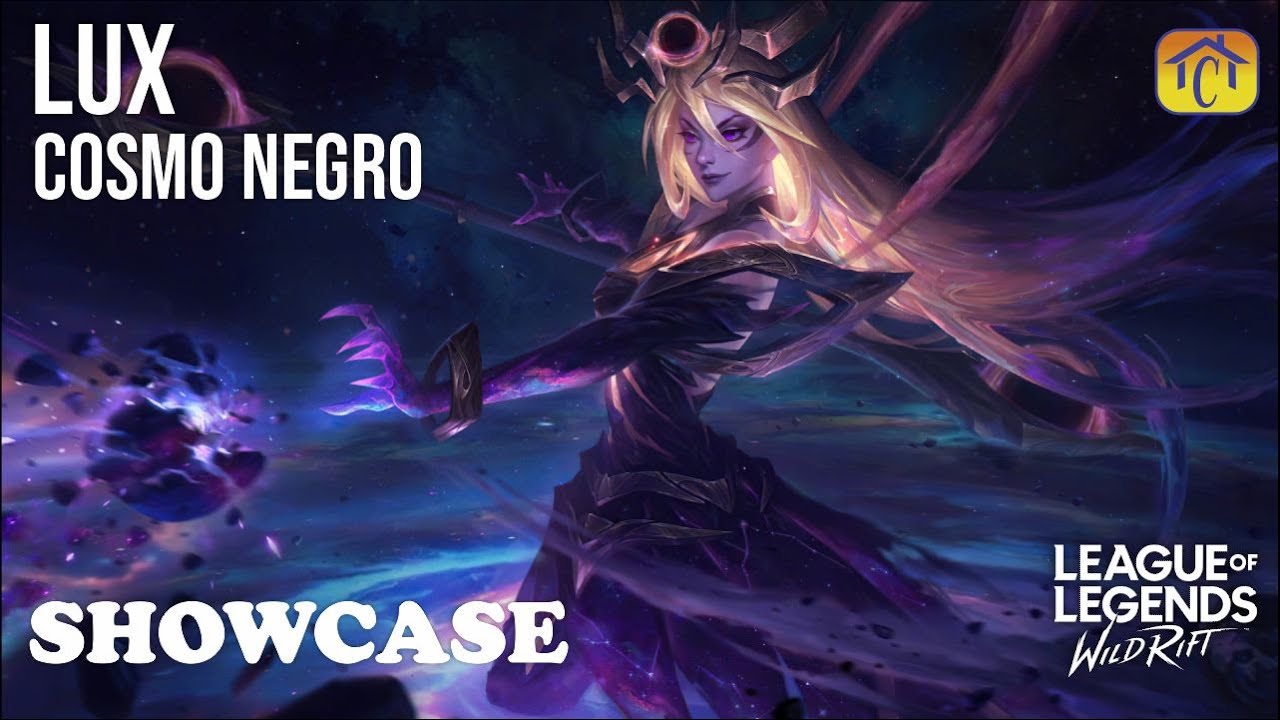 LUX COSMO NEGRO LEAGUE OF LEGENDS: WILD RIFT | CASADOCHAMPIER - YouTube