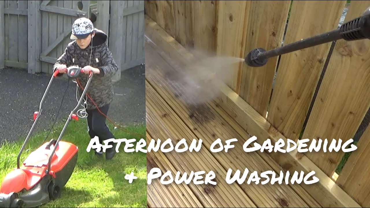 AFTERNOON OF GARDENING AND POWER WASHING. - YouTube