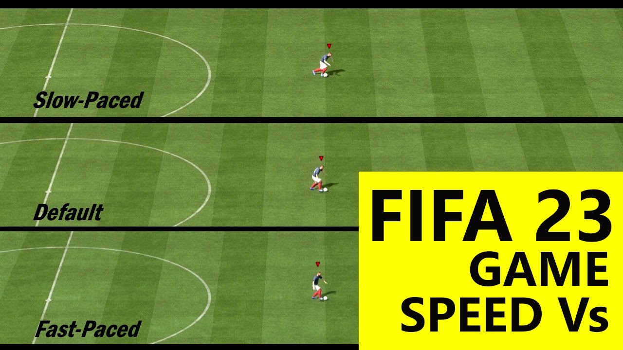 FIFA 23 Game Speed Slow Vs Default Vs Fast - YouTube
