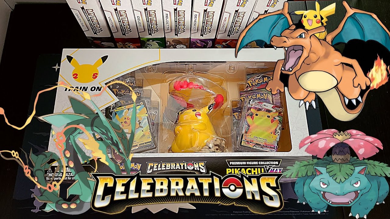 *EARLY* Opening of Premium Celebrations Pikachu VMAX Figure Collection ...