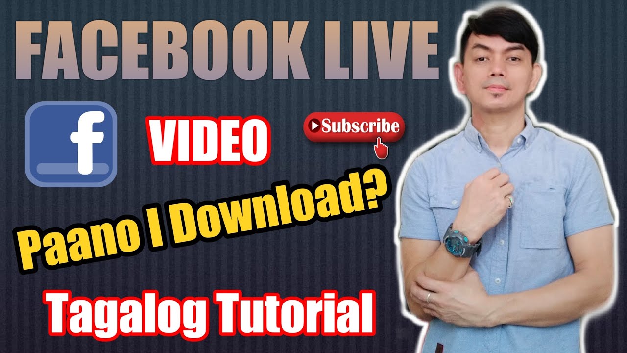FACEBOOK LIVE VIDEOS PAANO I DOWNLOAD ? Tutorial Tagalog /normantv ...