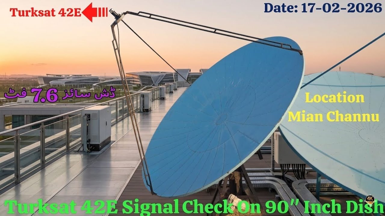 Turksat 42°E Latest Signal Update On 7.6 Feet Satellite 📡 Dish Antenna ...