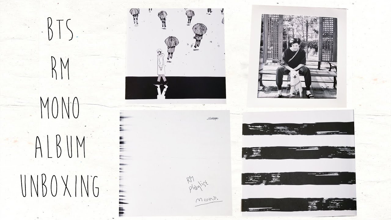 RM Mono unboxing + how to make the album - YouTube