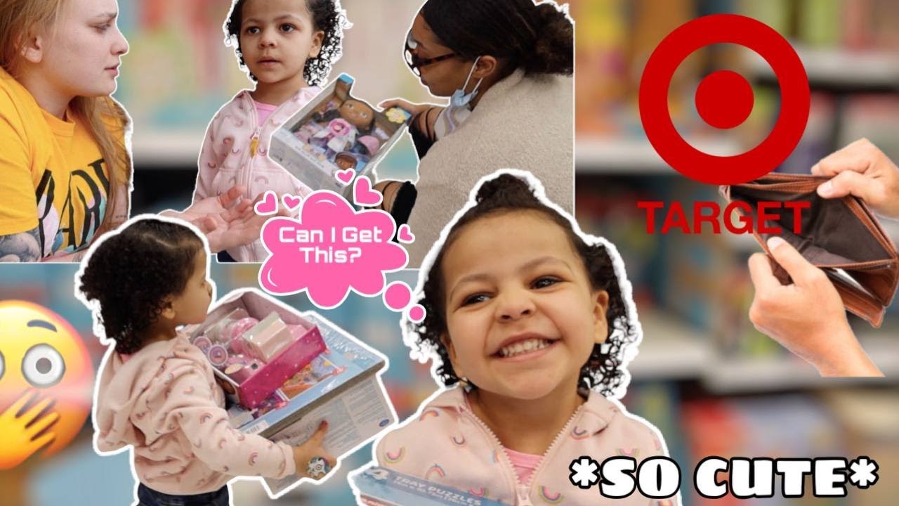 BUYING ANYTHING A 3 YEAR OLD CAN CARRY | TARGET CHALLENGE - YouTube