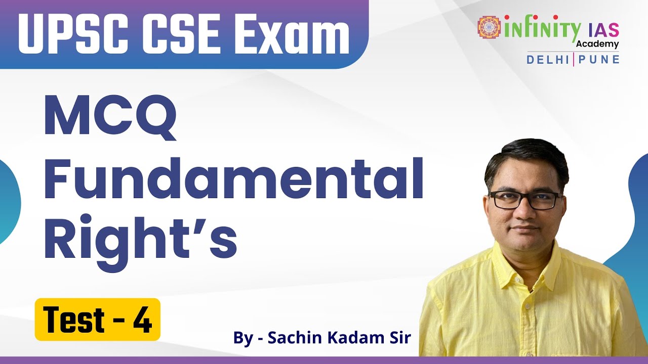 UPSC Prelims Polity MCQ, FR, DPSP, FD TEST-4 - YouTube