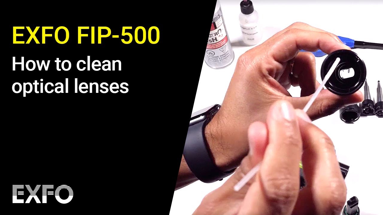EXFO FIP-500: How to clean the FIP's optical lenses - YouTube