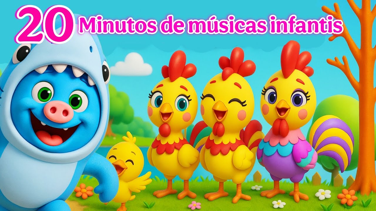 20 Minutos de musiquinhas infantis para Dançar cantar e se divertir 🌈🎶 ...