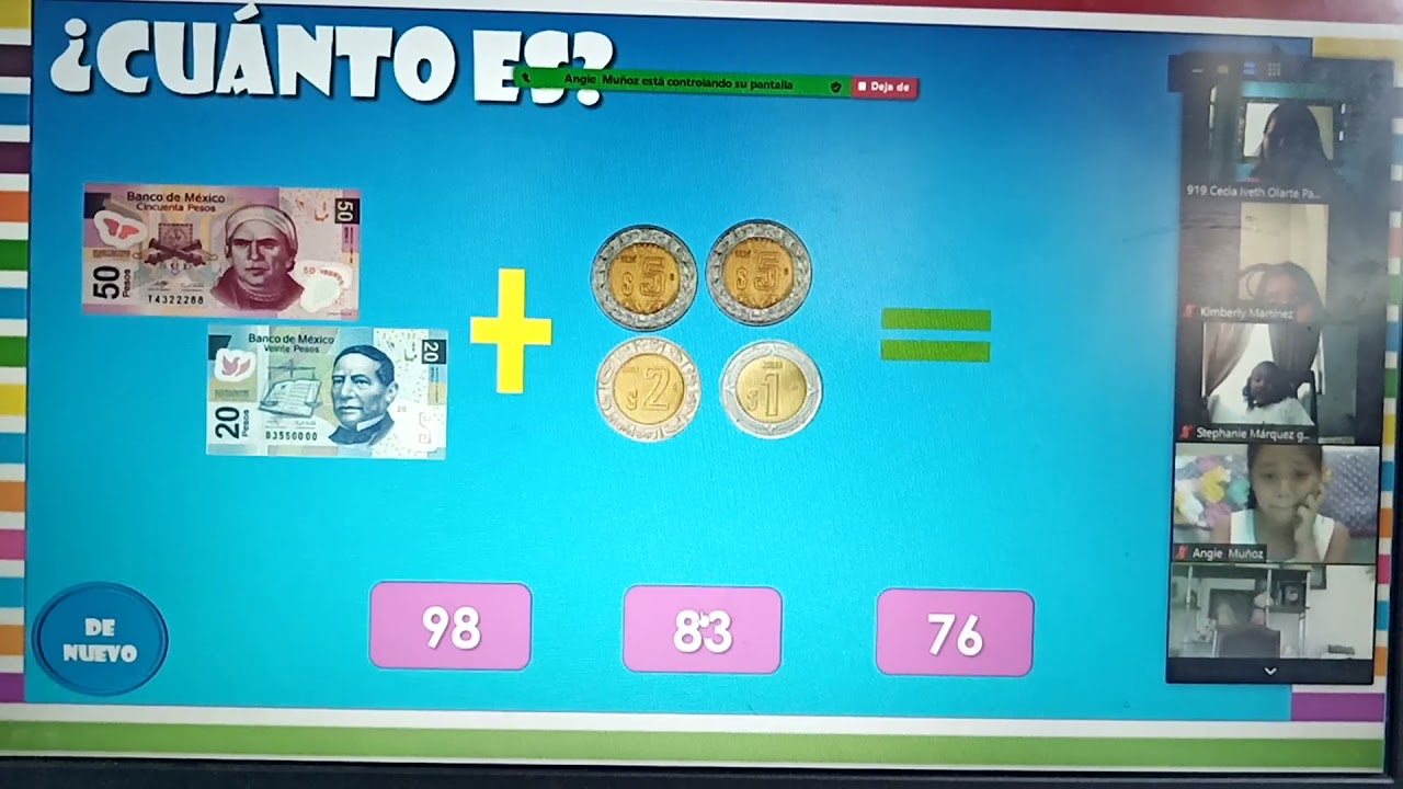 Suma con billetes y monedas - YouTube