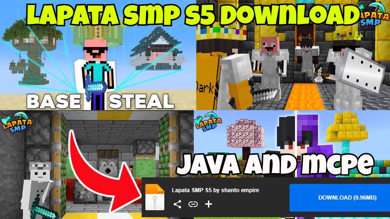 LAPATA SMP WORLD DOWNLOAD JAVA AND MCPE - YouTube
