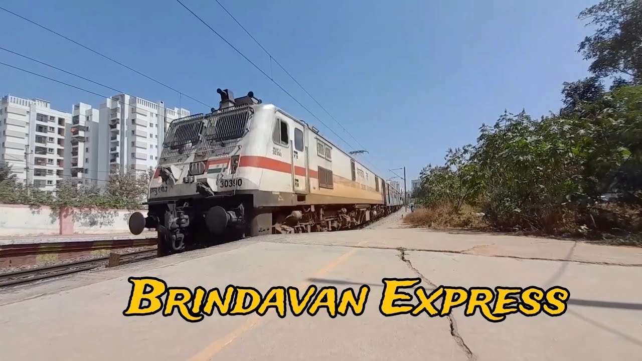 Chennai Bangalore Brindavan Express at Hoody Halt | Bengaluru Suburban ...