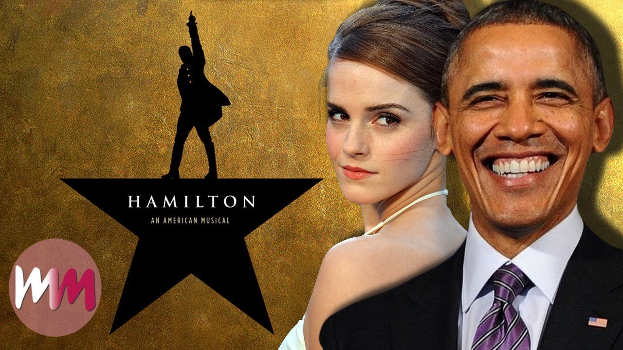 Top 10 Celebrities Who LOVE Hamilton - YouTube