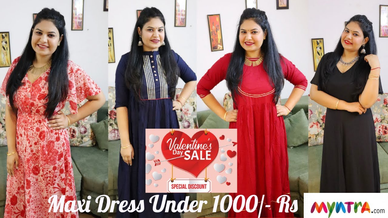 Myntra Maxi dresses Haul under 999*| Myntra Haul 2021 | Monika Rathi ...