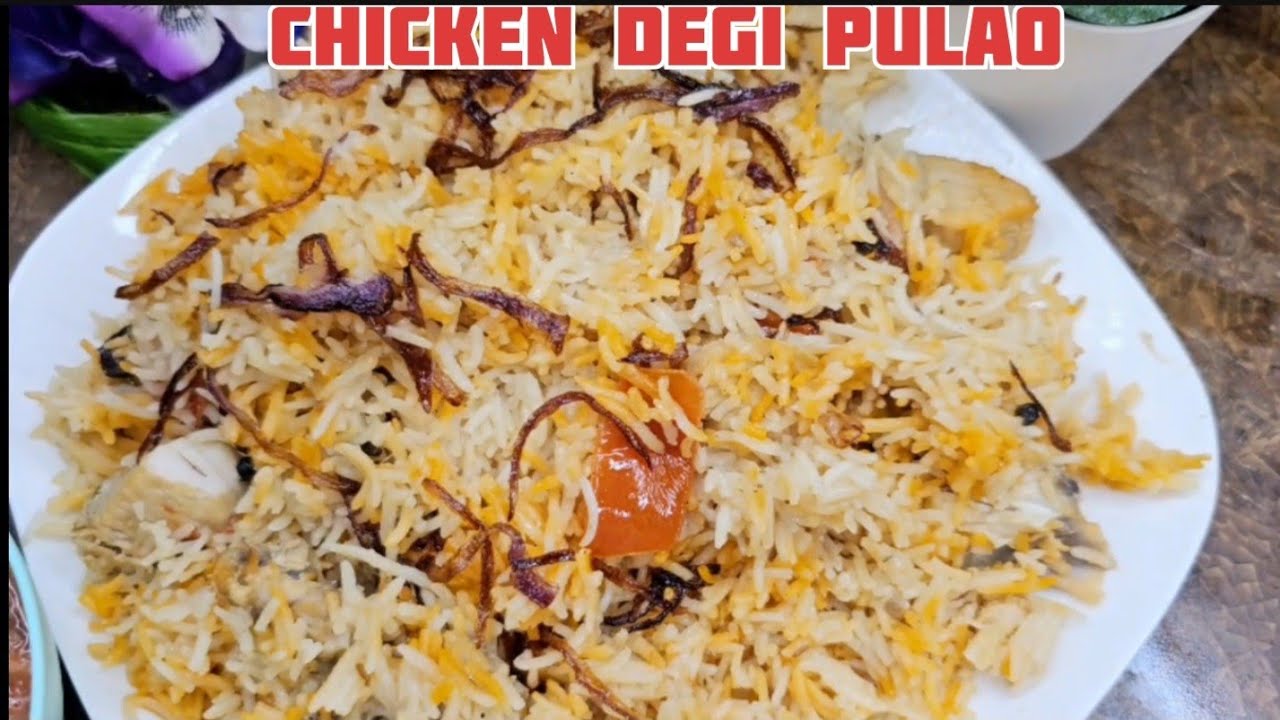 CHICKEN Degi Pulao/chicken white pulao recipe/Degi chicken Pulao ki ...