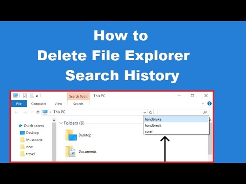 How to Delete File Explorer Search History - YouTube