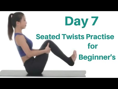 Day 7 - Posture Correction - Seated Twists Practice for Beginners I ...