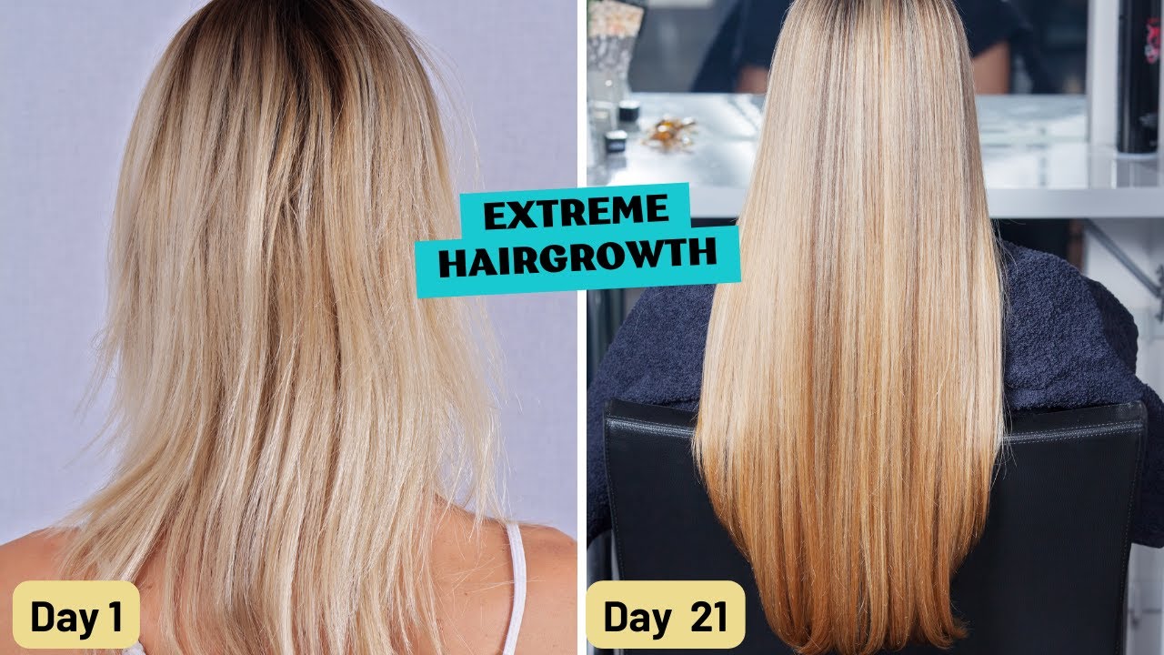 The ULTIMATE guide for FAST hairgrowth | Grow 3 inches in one week with ...