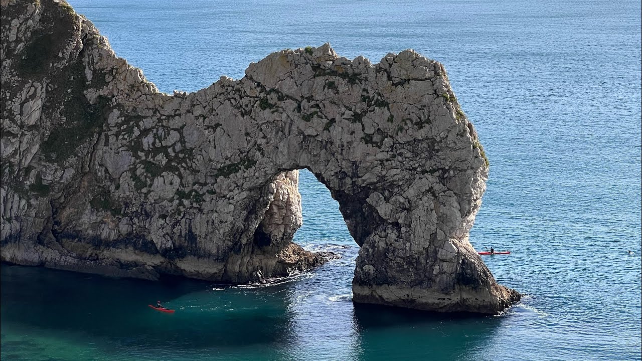 Durdle Door Birds Eye view - YouTube