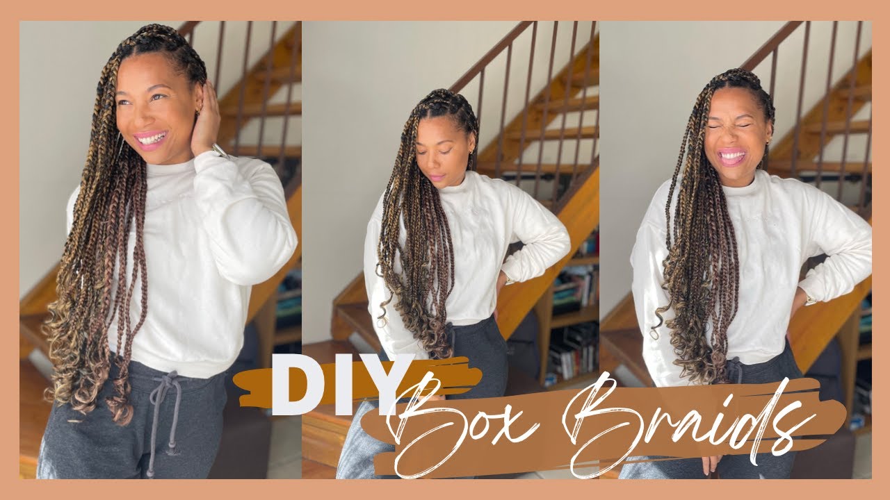 DIY Box braids - YouTube