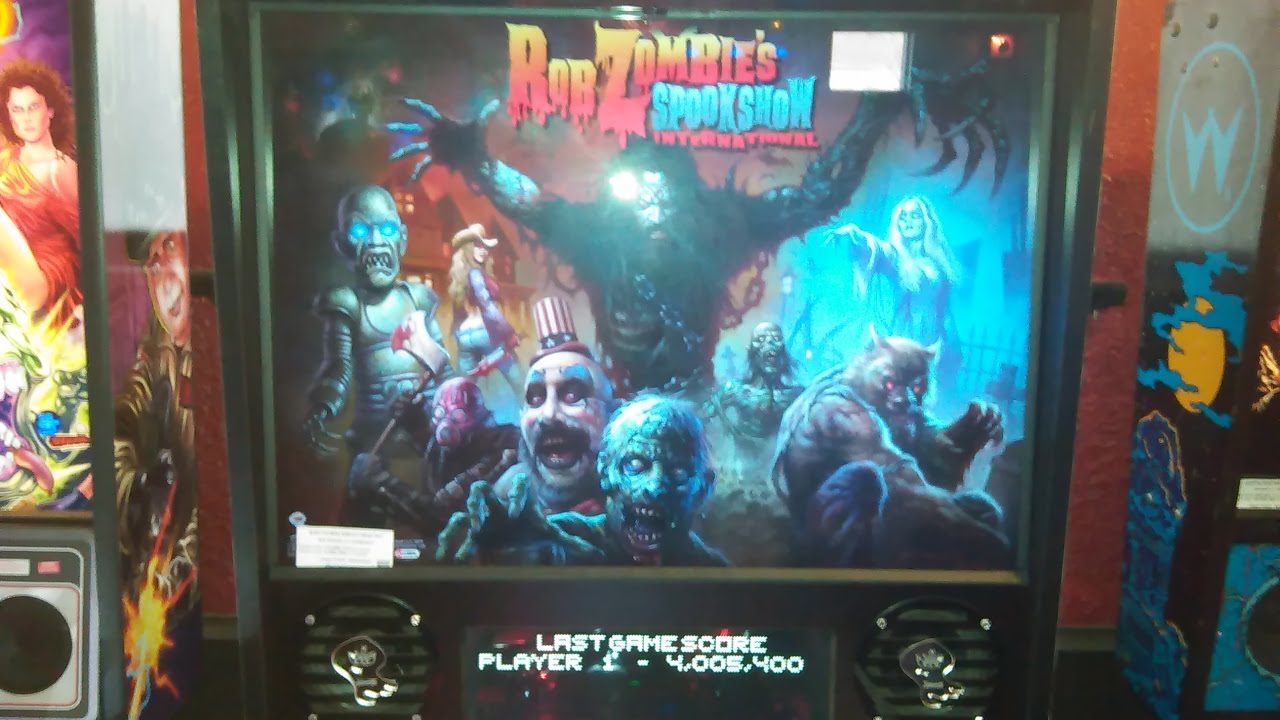 Rob Zombie's Spookshow International Pinball Machine - YouTube