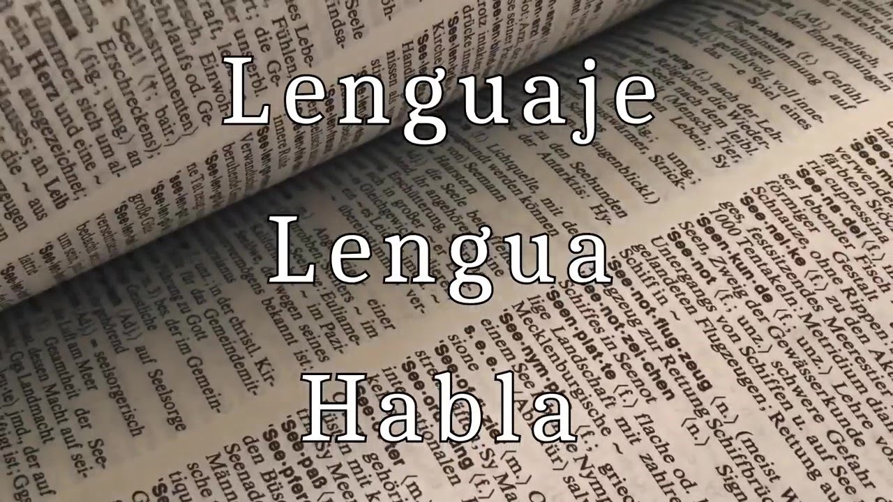 ¿TIENES 5 MINUTOS? Hablaré sobre LENGUAJE, LENGUA, HABLA- José Eduardo ...